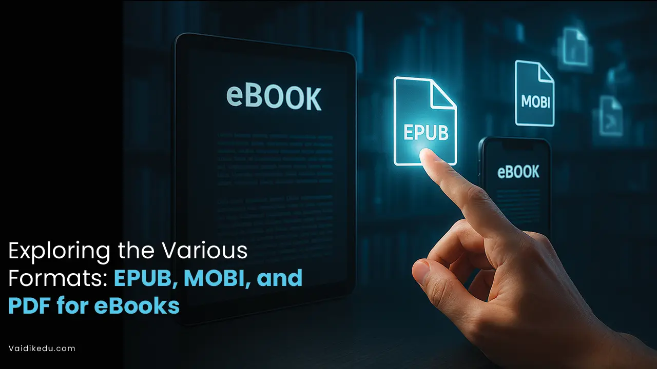 Exploring The Various Formats: EPUB, MOBI, And PDF For E- Books ...